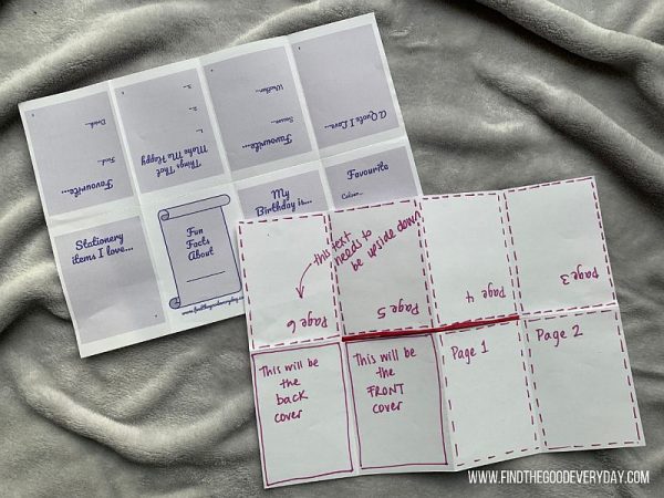 Creating a Mini-Book Using 1 Sheet Of Paper - The Reading Residence